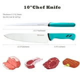 YOUSUNLONG 10 inch Chef's Knife - High-carbon Molybdenum Steel, Sharp ...