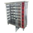 Electric Chicken Rotisserie Machine 220V 6 Rolls Automatic Rotary ...