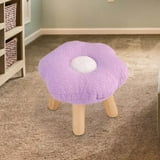 Sofa Footstool Footrest Shoes Changing Flower Shape Comfortable Cute ...