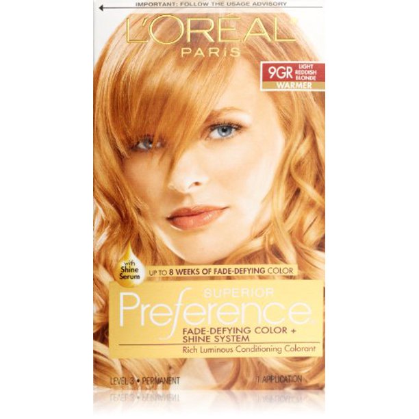 LOreal Superior Preference - 9GR Light Reddish Blonde (Warmer) 1 Each ...