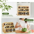 Spice rack, equipped with spice jars and labels. Different ...