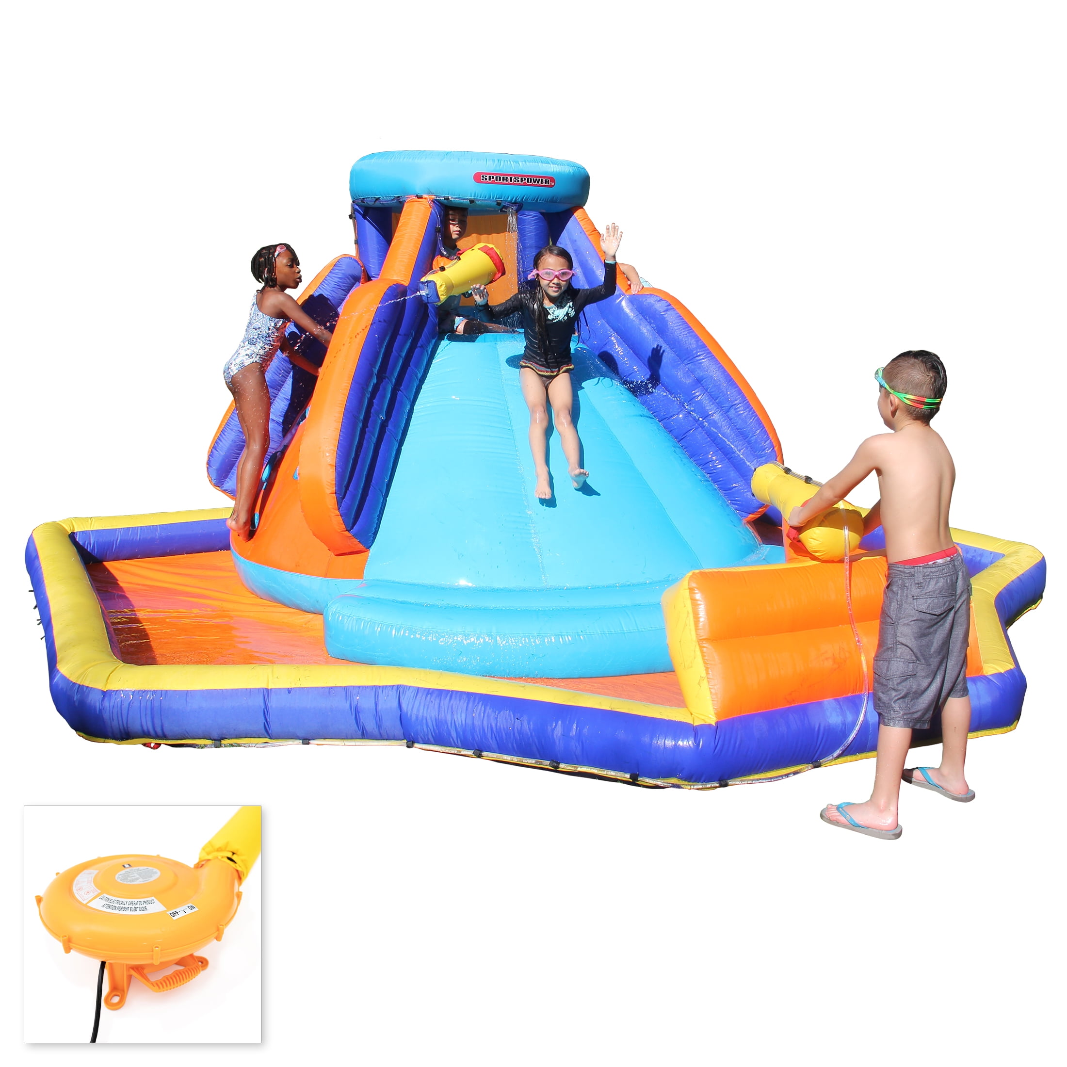 Sportspower Battle Ridge 13.8' Inflatable Water Slide with Lifetime ...