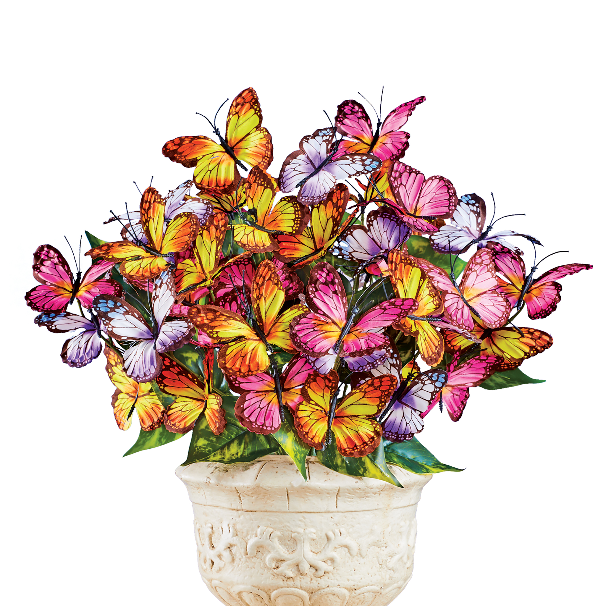 Collections Etc Artificial Butterfly Bush Bundles - Set of 3 - Walmart.com