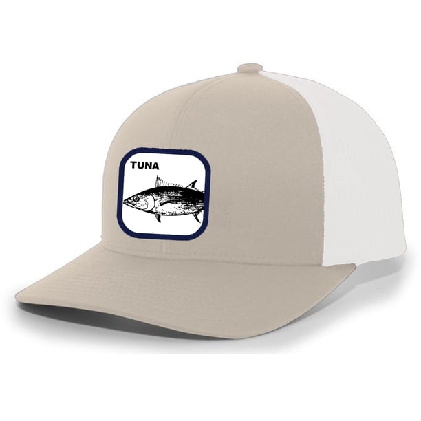 Heritage Pride Fish Hat Tuna Embroidered Patch Mesh Back Trucker Hat ...