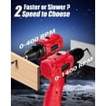Brushless Drill Set, 2-Speed Control, 3/8-Inch Keyless Chuck & 25+1 ...