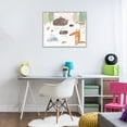 Stupell Industries Forest Animals Out and About Gray Framed Giclee Art ...