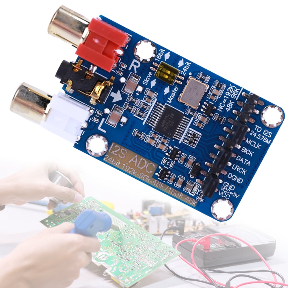 I2S ADC Audio I2S Capture Card Module WM8782S Lossless Digital Audio ...