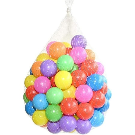 Multicoloured Soft Plastic Play Pit Balls With Clear Pvc Carry Bag For ...