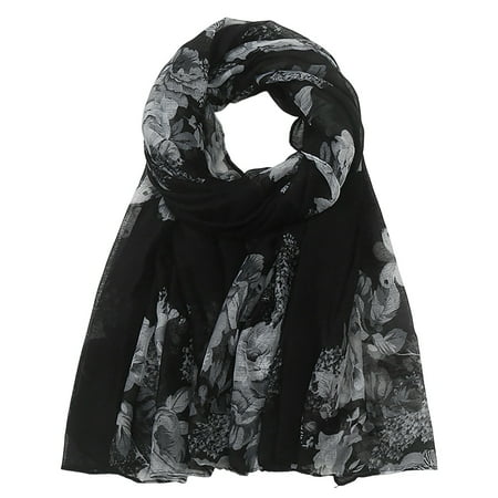YOUSNH Foulard Long Imprimé pour Femmes Foulard d'Été Fin Foulard en ...