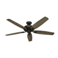 Hunter 60" Valerian Brittany Bronze Ceiling Fan with Light - Walmart.com