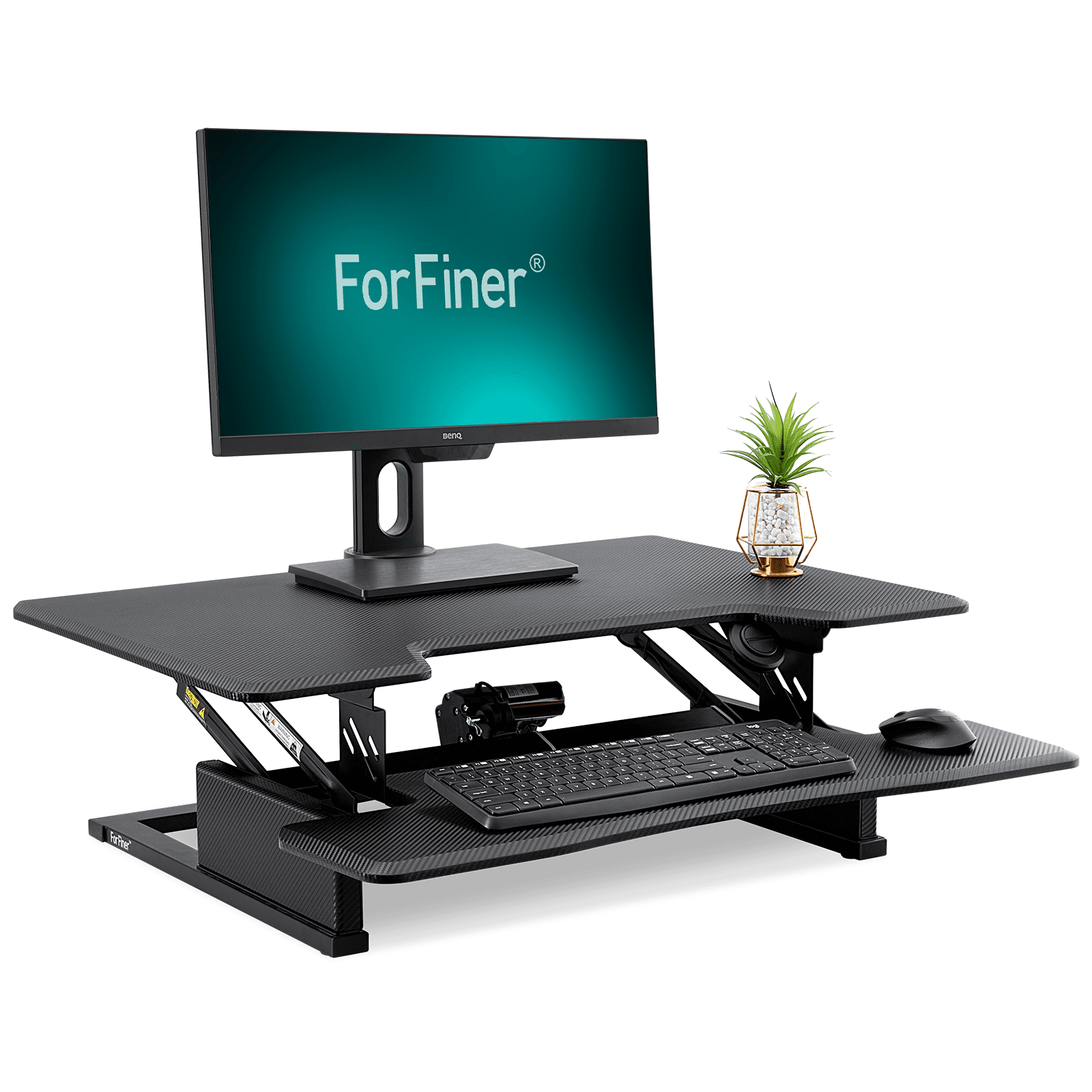 GUKA [Electric] 31.5 inch Standing Desk Converter, Height Adjustable ...
