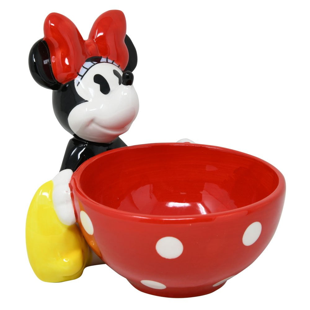 Minnie Mouse 6" Figural Ceramic Candy Bowl - Walmart.com