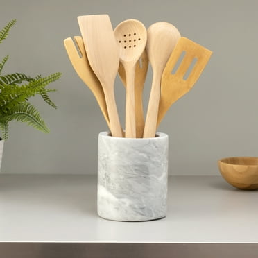 Fox Run Marble Utensil Holder, White - Walmart.com