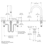 Belanger DEL79CCP Two-Handle Widespread Bathroom Faucet with Drain ...