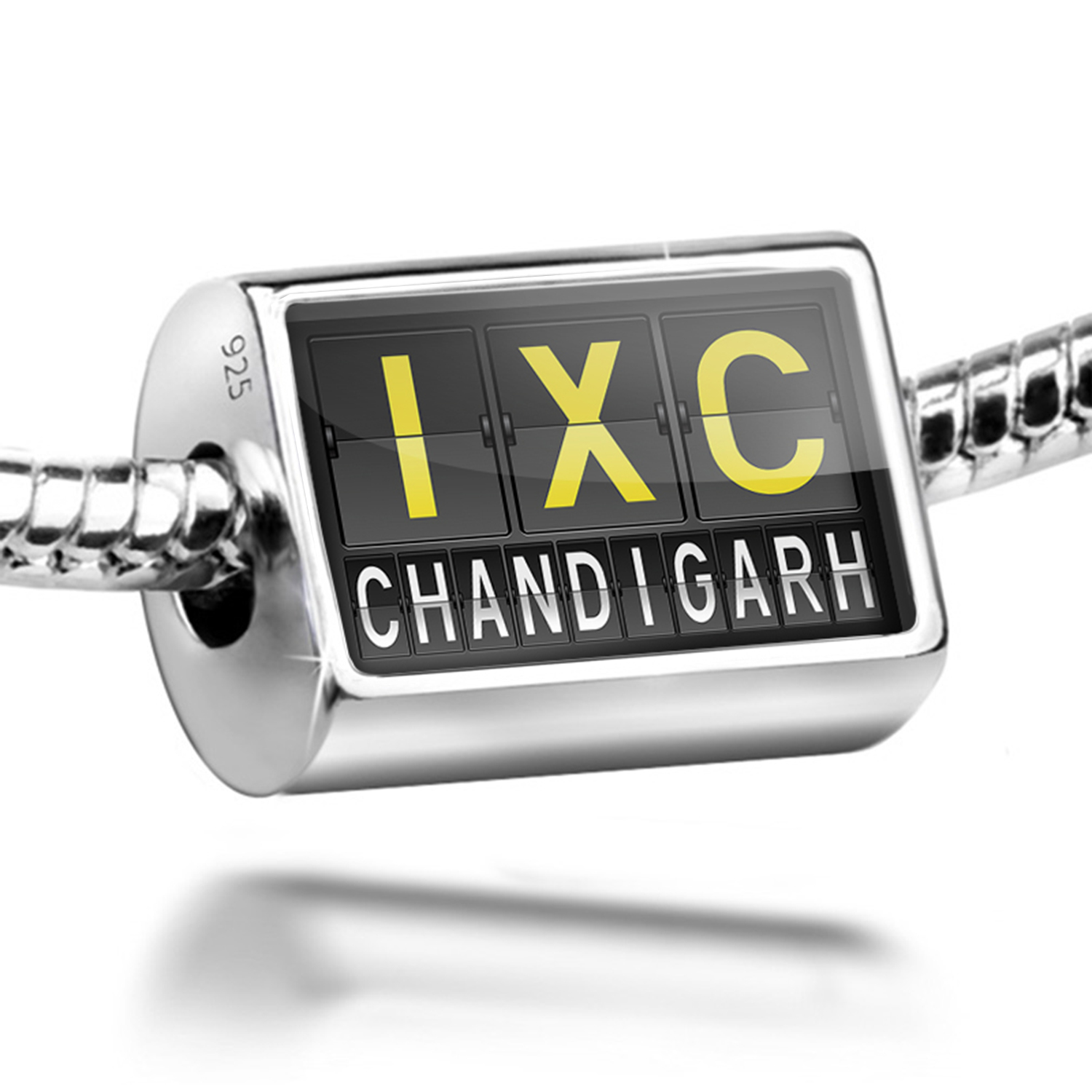 Neonblond Charm IXC Airport Code For Chandigarh 925 Sterling Silver Neonblond Charm IXC Airport Code For Chandigarh 925 Sterling Silver