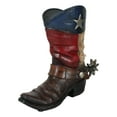 Rustic Western Patriotic Texas State Flag Cowboy Boot Money Coin Piggy ...