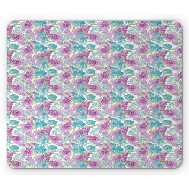 Pastel Mouse Pad, Illustration of Spring Season Theme with Little ...