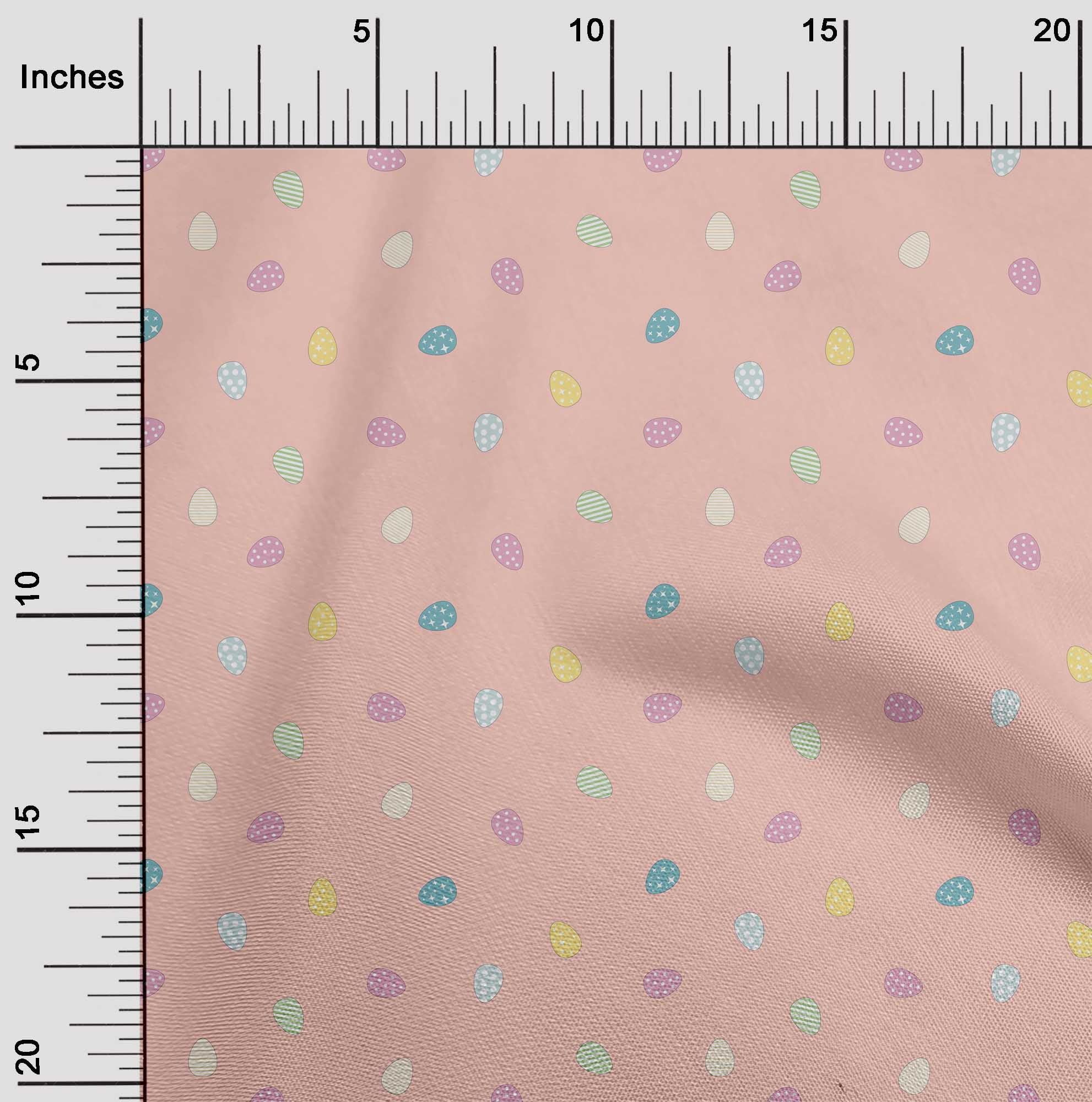 oneOone Silk Tabby Fabric Egg Easter Print Fabric by Yard 42 Inch Wide ...