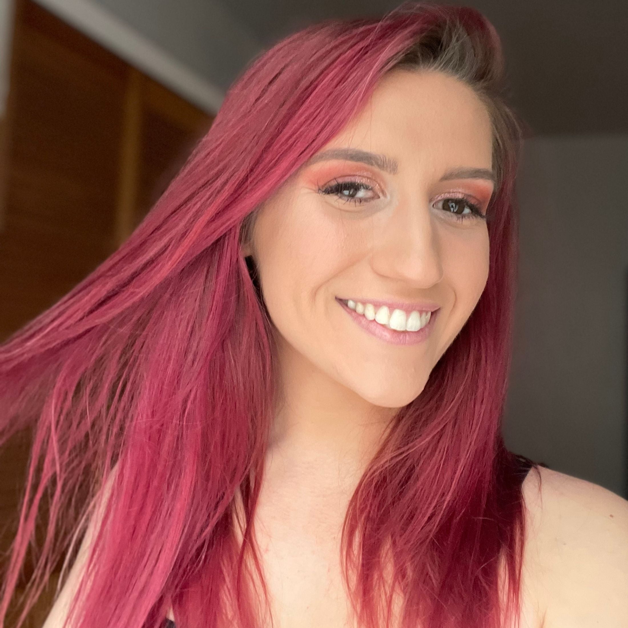 Bright Plum Red Hair