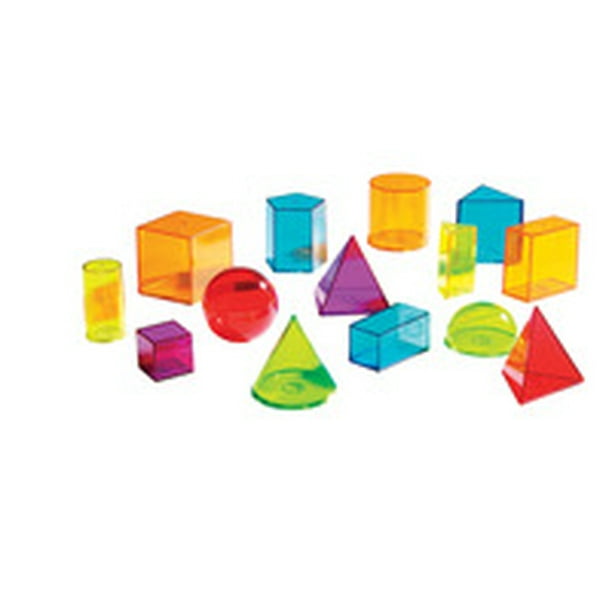 Learning Resources View-Thru Geometric Solids Mathematics Toys (14 ...