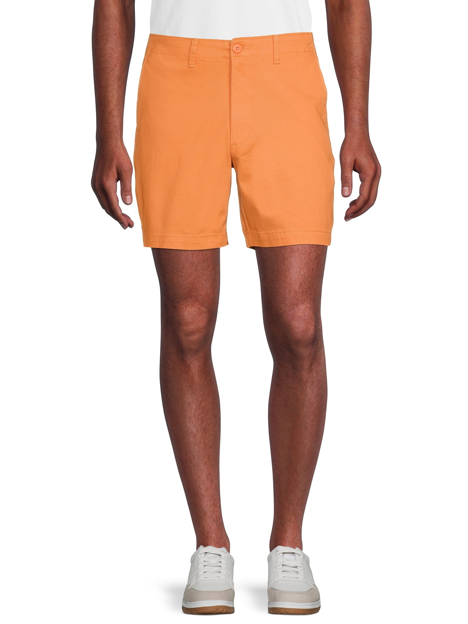 George Men's and Big Men's Flat Front Shorts, 7” Inseam, Sizes 28-54 ...