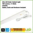 Commercial Electric Plug-In 24 inch Linkable LED Undercabinet Light ...