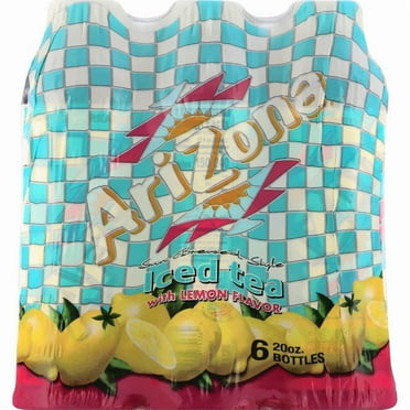 AriZona Iced Tea with Peach, Real Brewed, 23 fl oz Cans, Pack of 12 ...