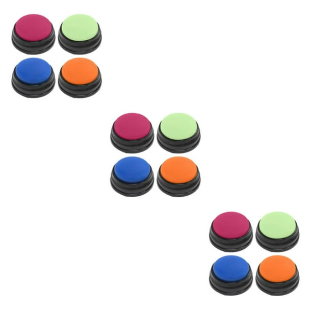 Enqiretly Interactive 4Pcs Recordable Talking Buttons Communication ...