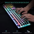 F2088 Typewriter Style Mechanical Gaming Keyboard Wired,Blue Switches ...