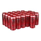 (24 Cans) Monster Ultra Red, Sugar Free Energy Drink, 16 fl oz ...