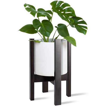 Indoor Bamboo Plant Stand Holder, Outdoor Mid Century Adjustable Corner ...