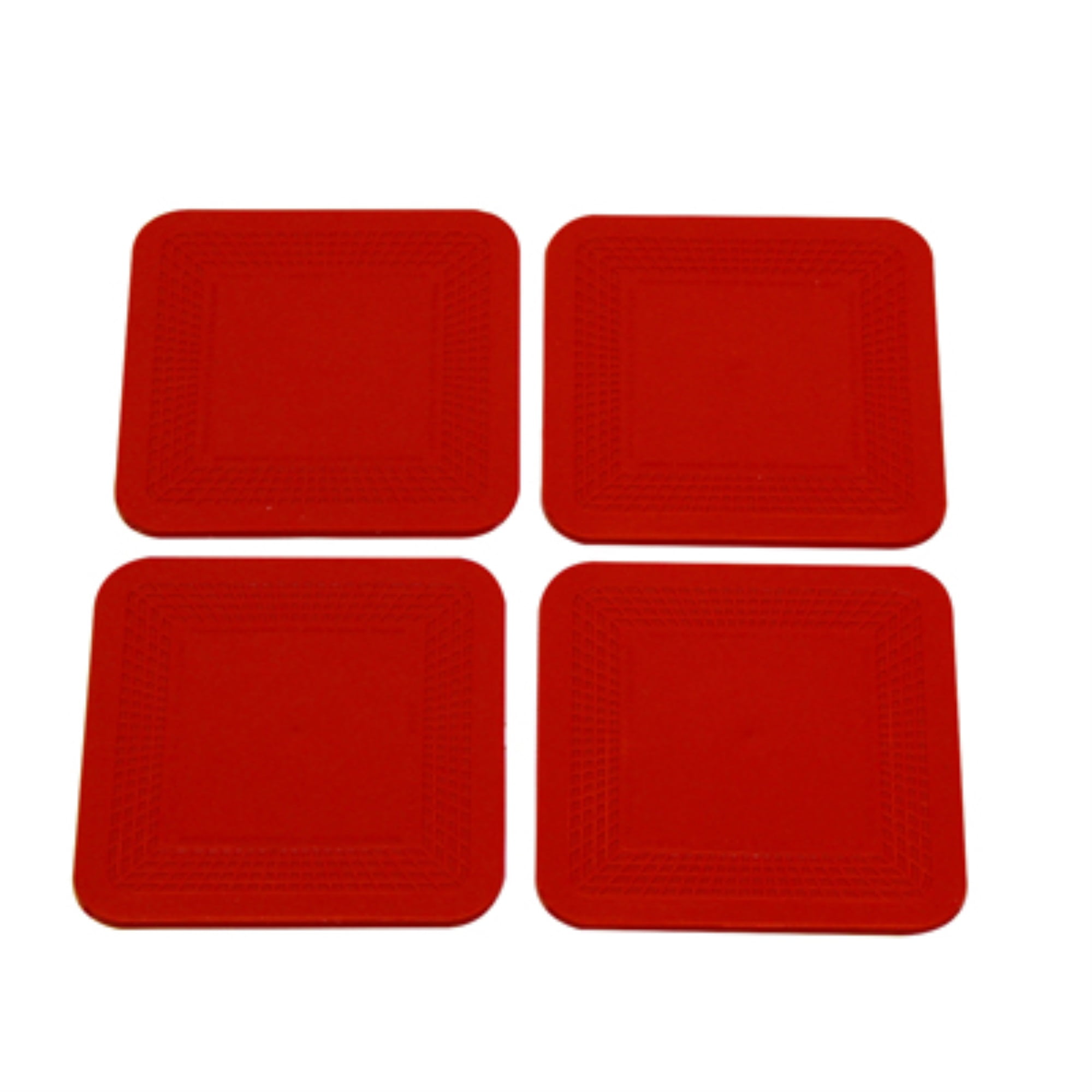 Dycem non-slip coasters, set of 4, red - Walmart.com
