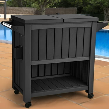 Keter Unity XL Outdoor Patio BBQ Serving Station, All-Weather Grill ...