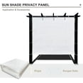 90% UV Block Sun Shade Privacy Panel with Grommets on 4 Sides for Patio ...