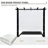 90% UV Block Sun Shade Privacy Panel with Grommets on 4 Sides for Patio ...