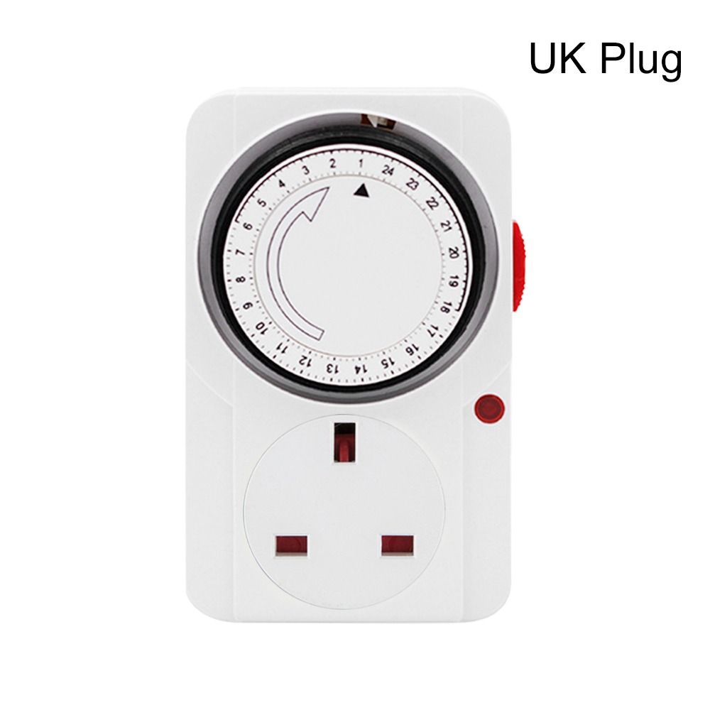 Universal 24 Hour Cyclic UK EU US Plug Mechanical Timer Smart Socket ...