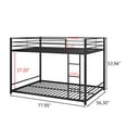 Seizeen Metal Full Bunk Bed, Full over Full Metal Bunk Bed, Modern ...