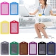 Giaone 10 Colors ID Window Business Work Card Holder for Case Badge ...