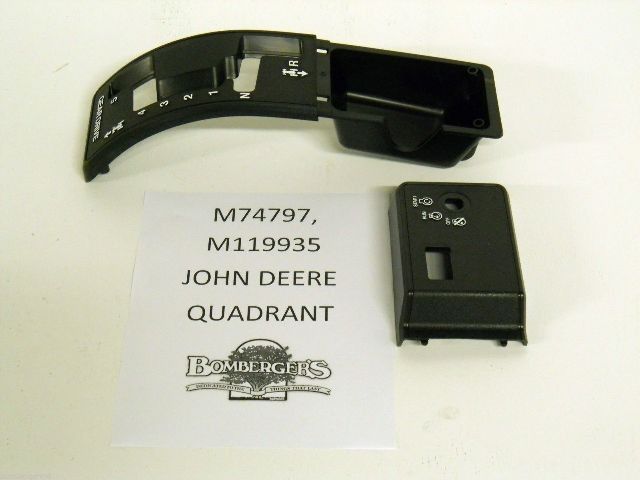 John Deere Quadrant Kit - M119935 M74797 - STX38 STX46 - Black Mower ...