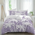 4 Piece Duvet Cover Set Cal king, Summer Palm Tree Silhouettes Soft ...