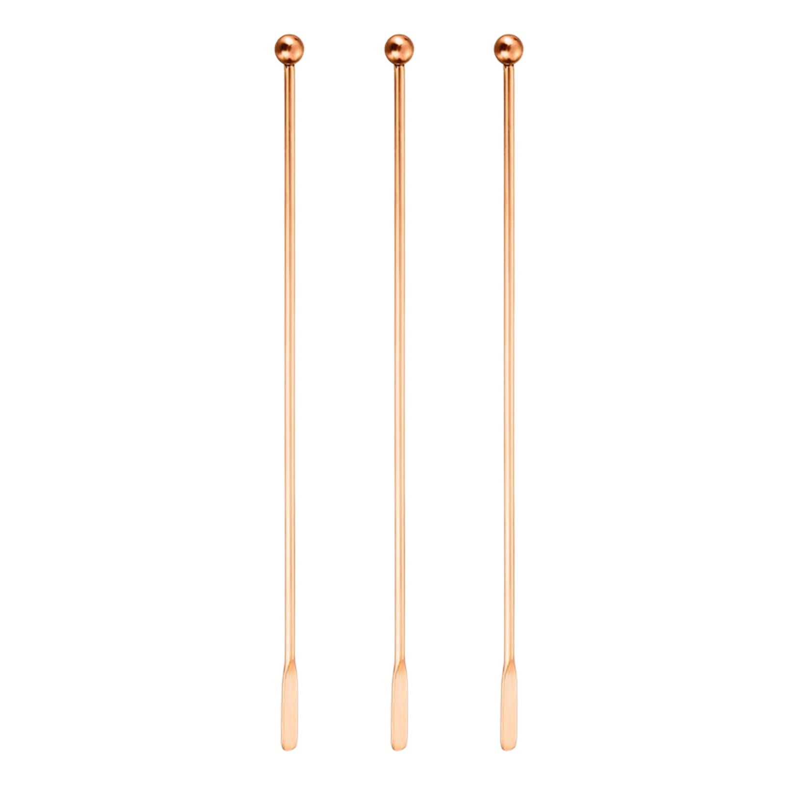 3x Cocktail Swizzle Stirrers Stirring Paddle Long Stirrer with Small ...