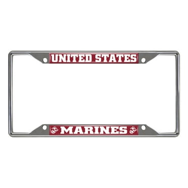 212 Main LFM10 Once a Marine Always a Marine Chrome License Plate Frame ...