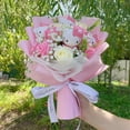 Chunliang Kawaii Hello Kitty Cat Dolls With Artificial Flowers Creative Sanrio Bouquet Christmas