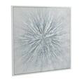 39" x 39" Radial Starburst Framed Wall Art with Silver Frame, by ...