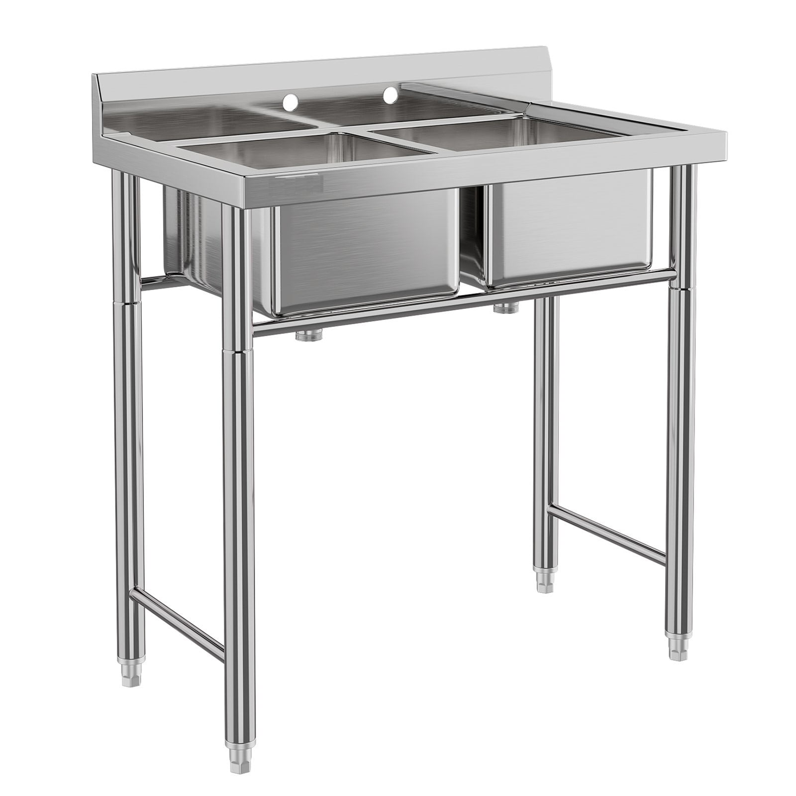 Stainless Steel Sink, Commercial Restaurant Sinks Rounded Corners Anti ...