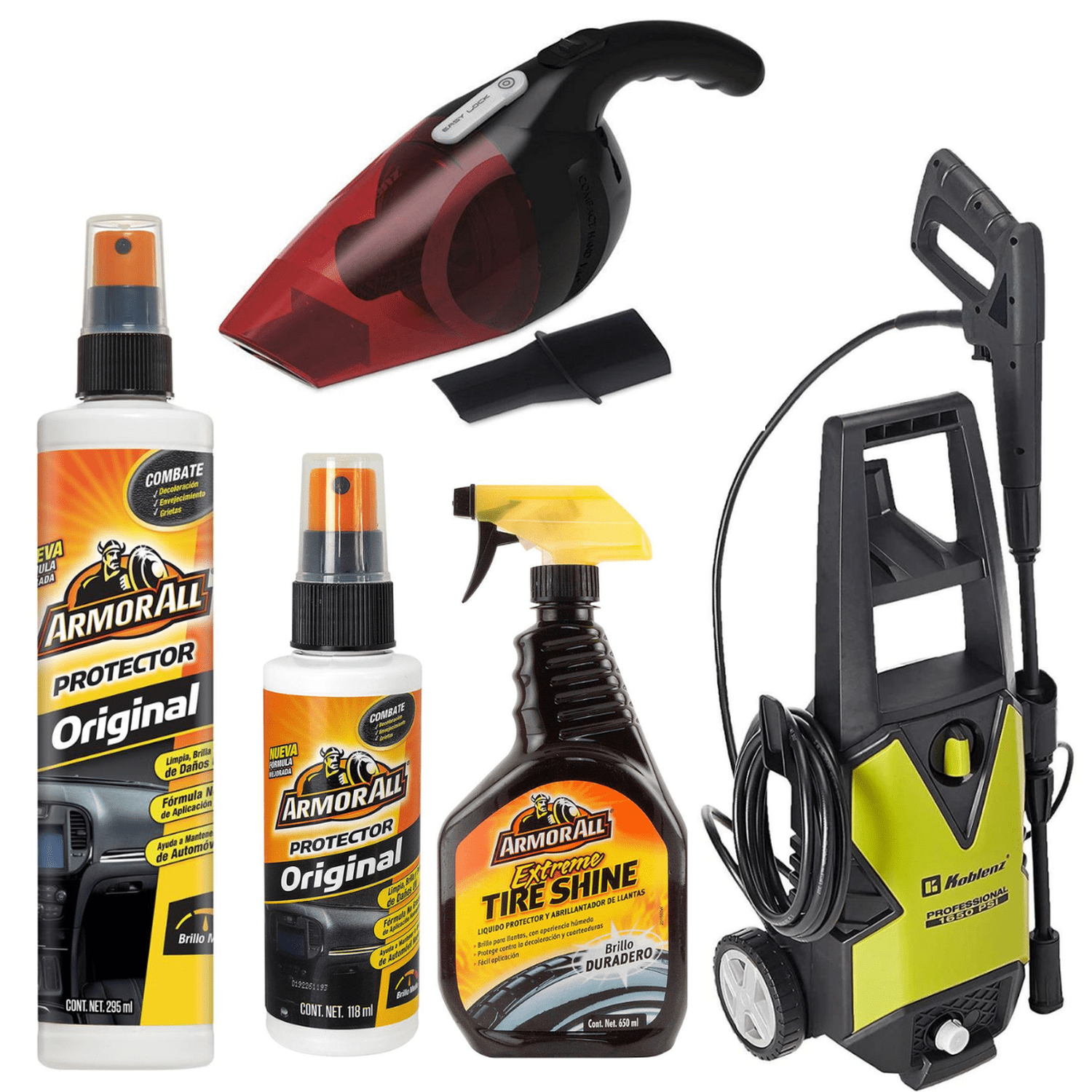 COMBO HIDROLAVADORA HL270 + ARMOR ALL ORIGINAL + ASPIRADORA Koblenz ...