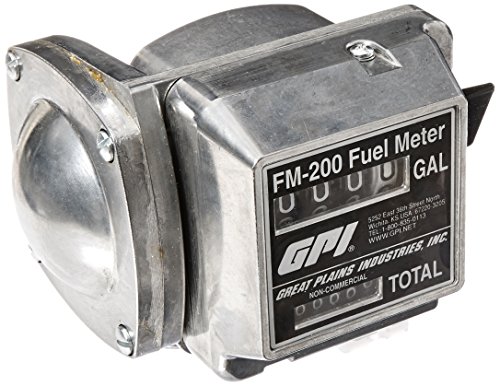 GPI 111200-20 200 Series 3/4 NPT 4-Digit 4-20 GPM Mechanical Meter ...