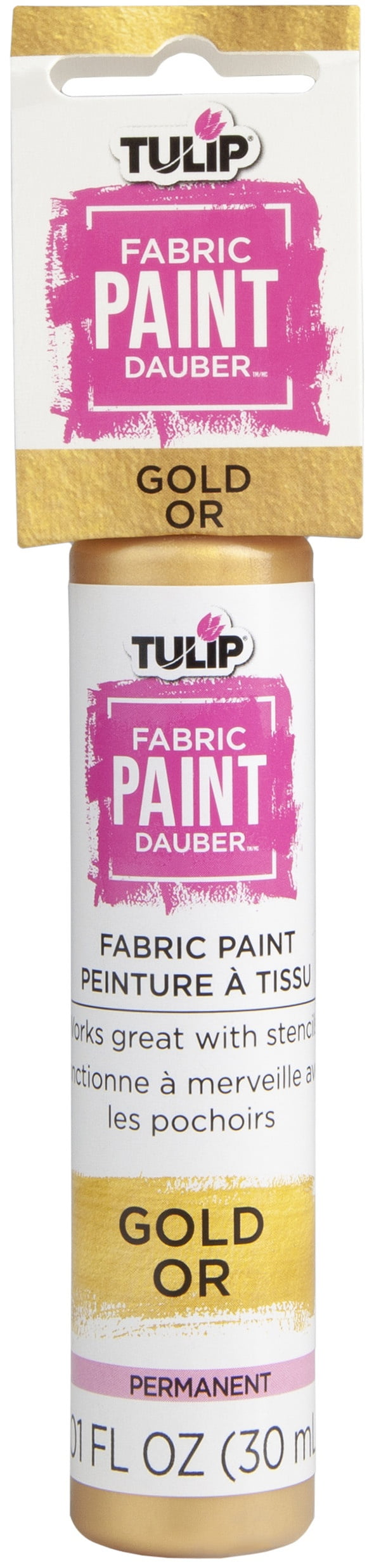 Tulip Fabric Paint Dauber 1oz-Gold - Walmart.com