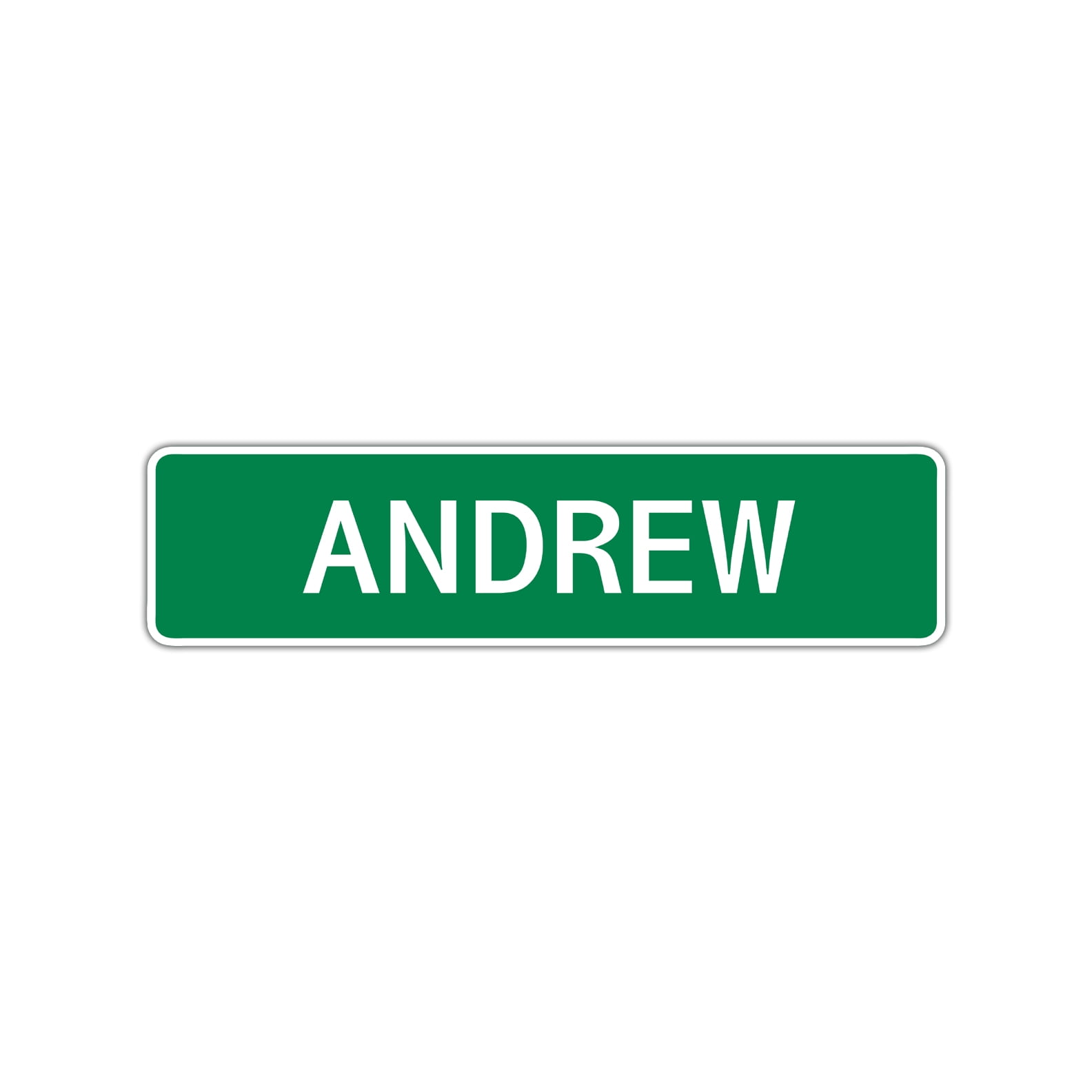 Andrew Boys Children Name Letter Printed Label Kids Indoor Outdoor Wall ...
