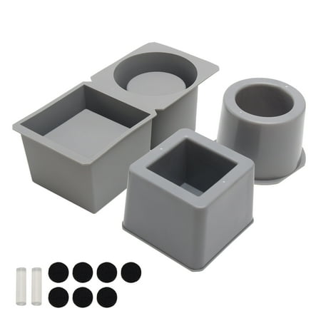 Reusable Handmade Square Round DIY Solid Silicone Mold For Concrete ...
